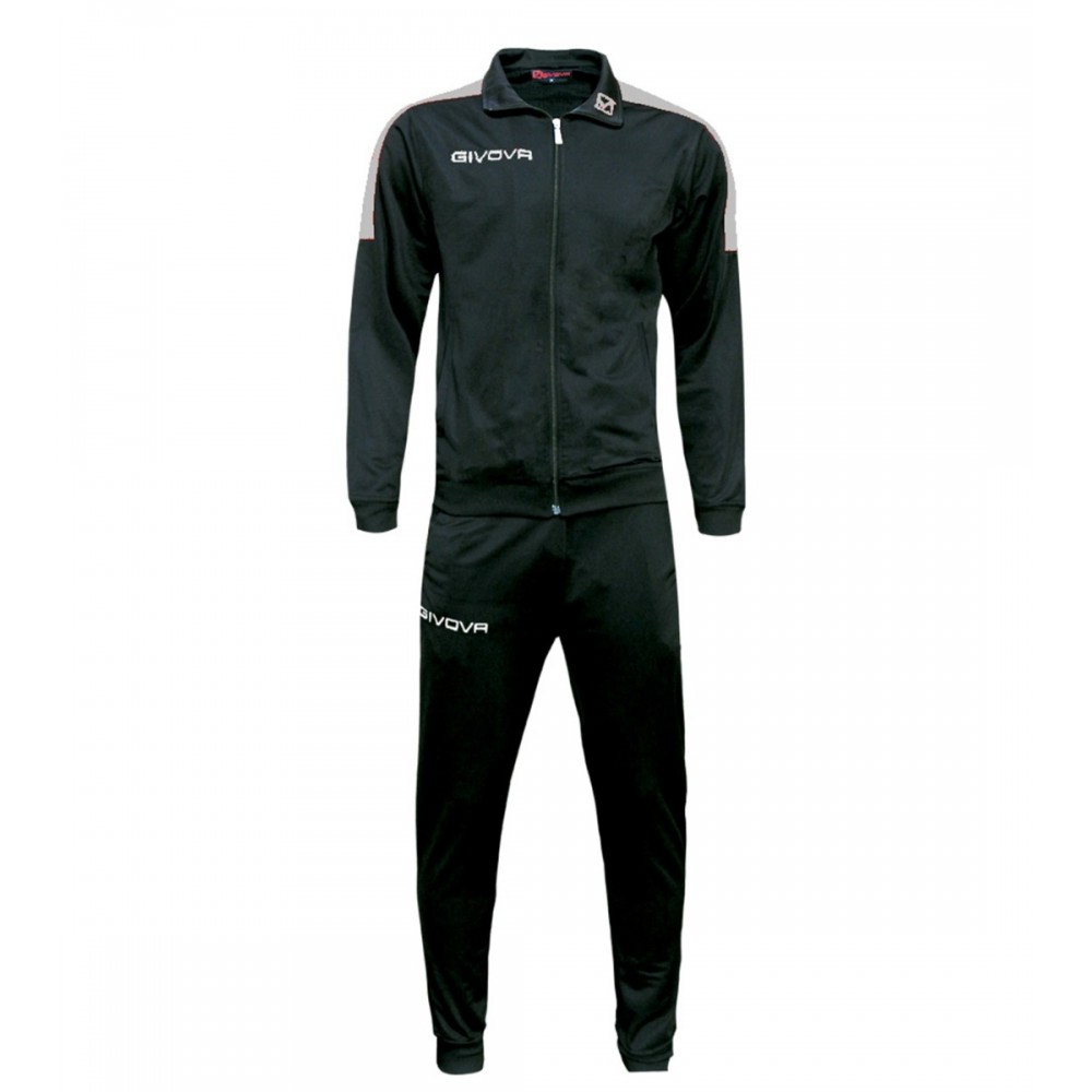 Tuta sportiva givova visa tr033 allenamento con zip uomo donna unisex